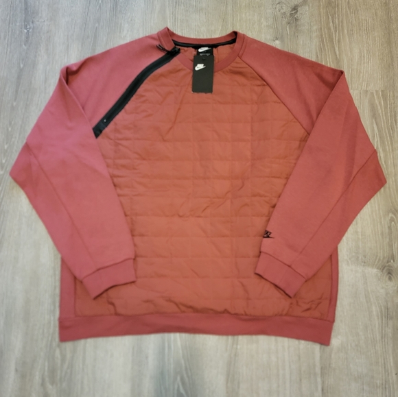 Nike | Shirts | Brand New Nike Sportswear Tech Pack Quilted Crew ...